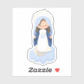 Cute Kawaii Virgin Mary Sticker | Zazzle