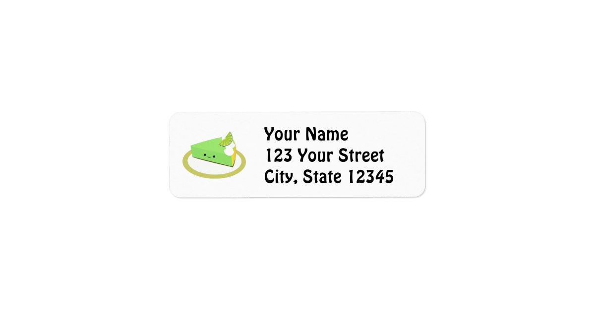Cute Key Lime Pie Label | Zazzle