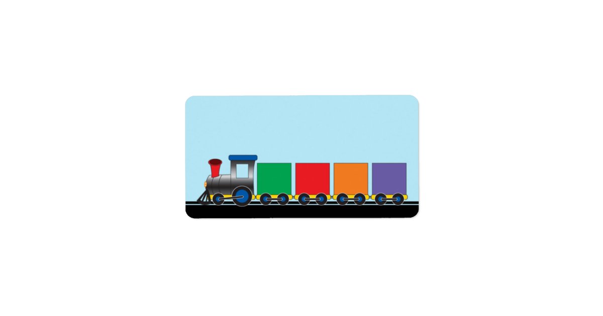 Cute Kid's Choo Choo Train Label | Zazzle