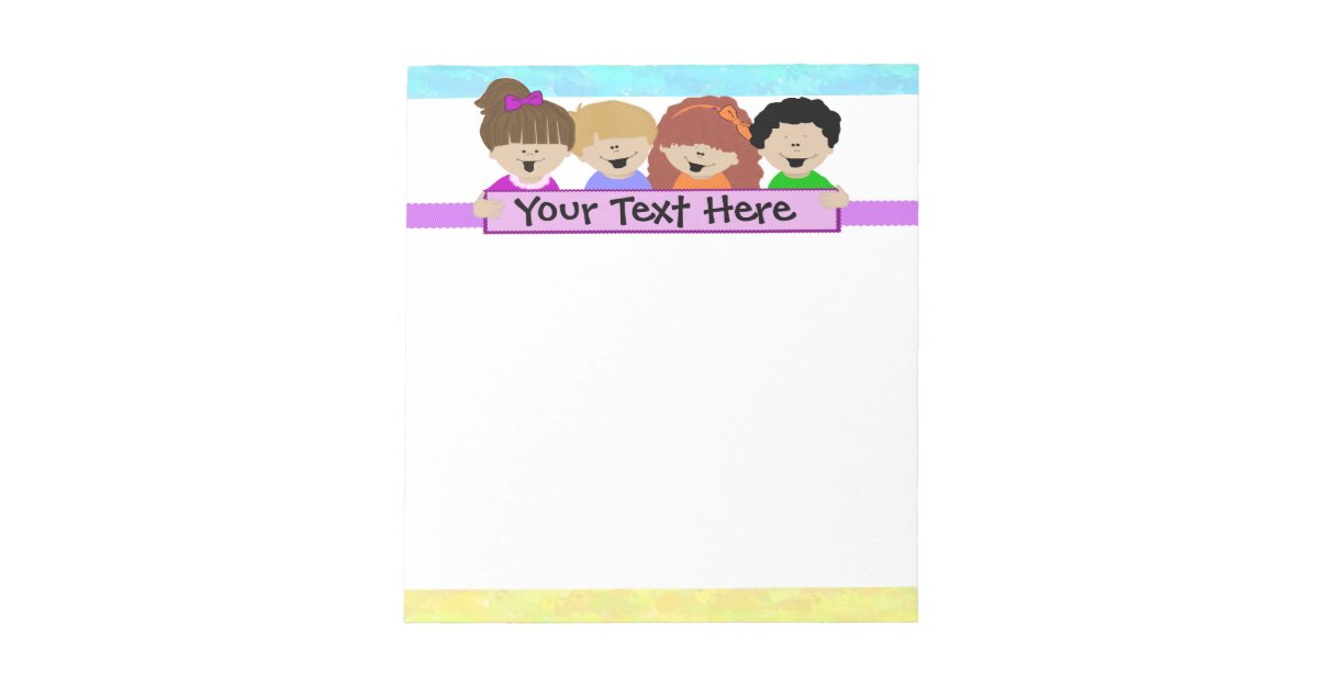 Cute Kids Daycare Notepad | Zazzle