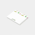 Cute Kids Dinosaur Animal Pattern Watercolor Name Post-it Notes | Zazzle