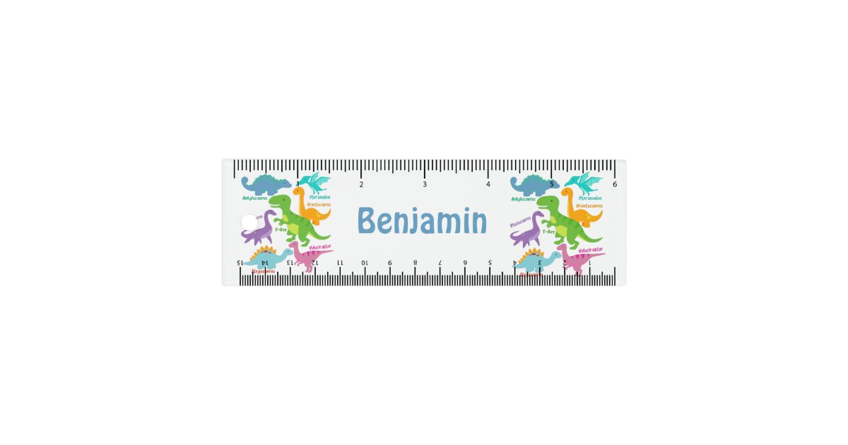 Cute Kids Dinosaur Ruler | Zazzle
