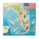 Cute Kids Florida Map Ceramic Tile | Zazzle