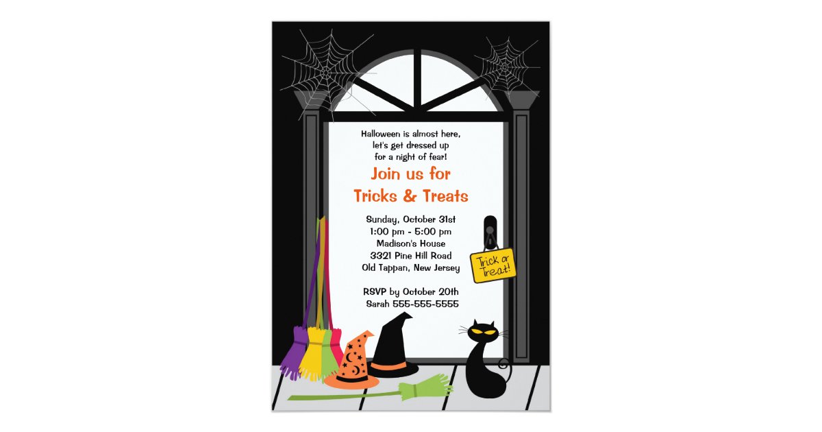 Cute Kids Halloween Party Invitation | Zazzle.com