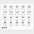 Cute Kids Nautical Boat Ocean Waves Address Classic Round Sticker | Zazzle