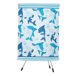 Cute Kids Shark Pattern Hammerhead Tripod Lamp | Zazzle