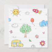 Cute Kindergarten Graduation Party Invitation | Zazzle