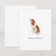Cute King Charles Spaniel watercolor Flat Thank You Card | Zazzle