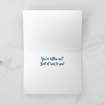 Cute Kitten Cat Farewell Card | Zazzle