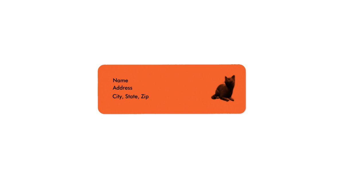 Cute Kitty Address Labels Template | Zazzle