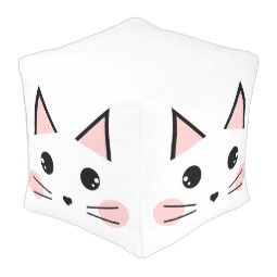 Cute Kitty Cat Pouf | Zazzle