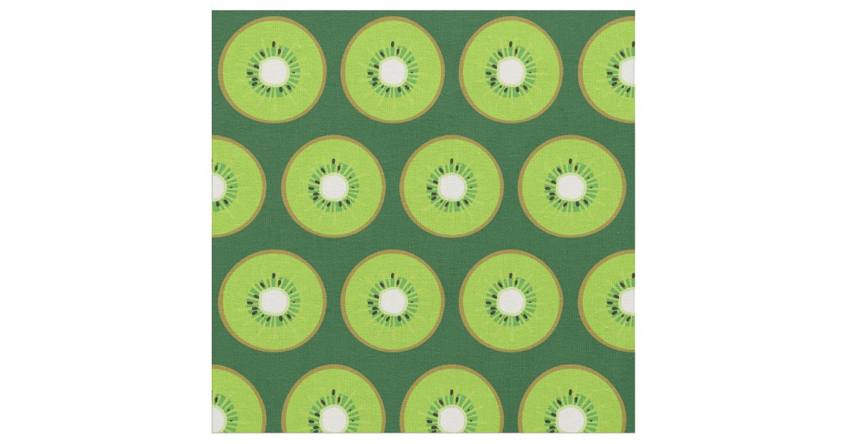 Cute Kiwi Fabric | Zazzle
