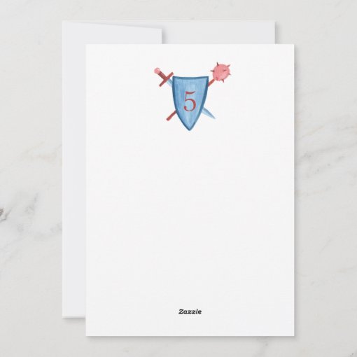 Cute knight personalised Photo Birthday Holiday Card | Zazzle