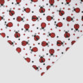 Cute Ladybug and Hearts Pattern Tissue Paper | Zazzle