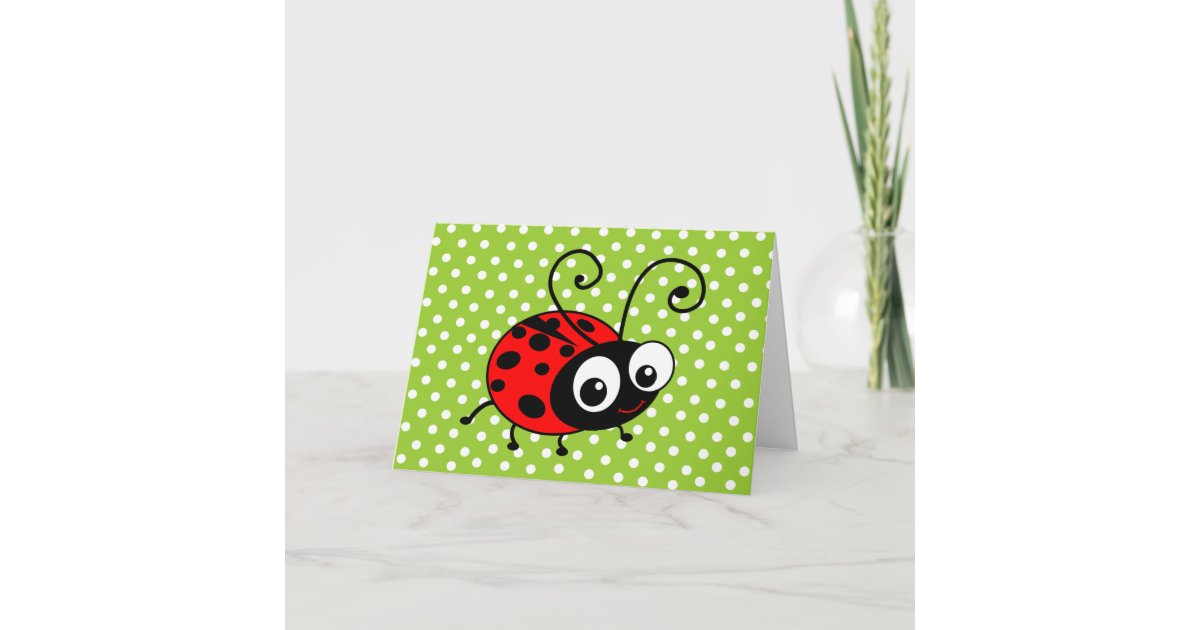 Cute Ladybug Card | Zazzle