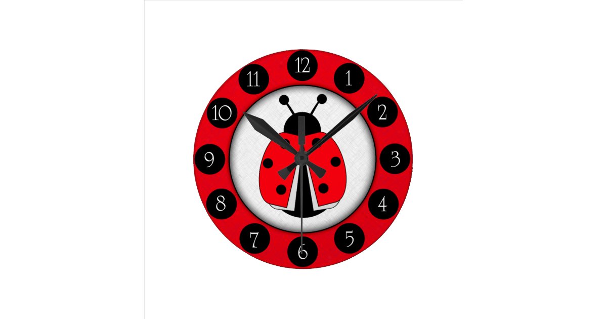 Cute Ladybug Clock | Zazzle.com