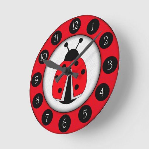 Cute Ladybug Clock | Zazzle