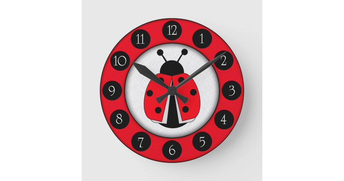 Cute Ladybug Clock | Zazzle