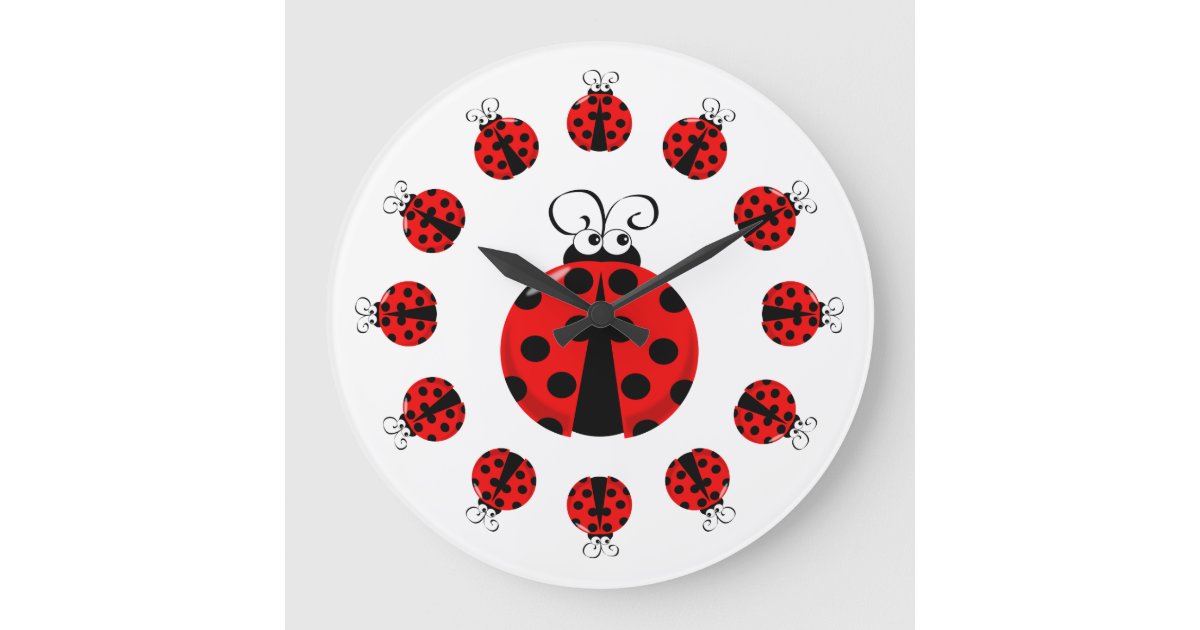 Cute Ladybug Clock | Zazzle
