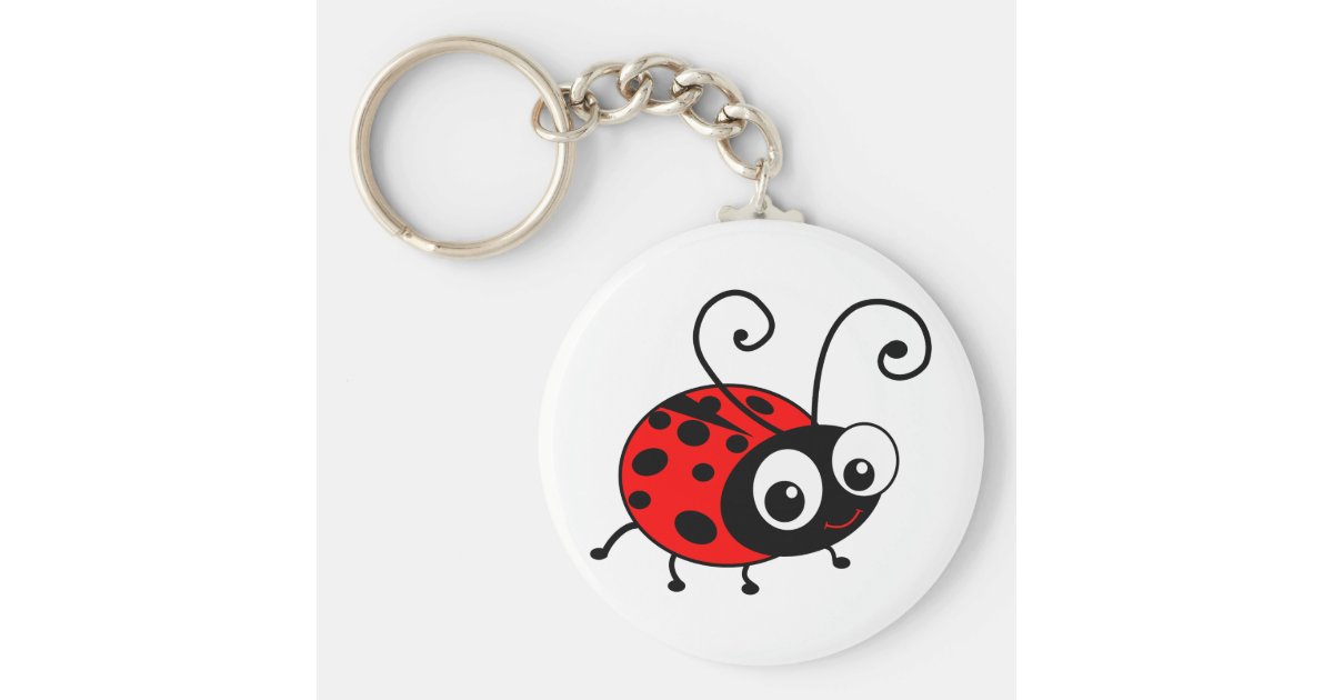 Cute Ladybug Keychain | Zazzle.com