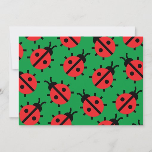 Cute Ladybug Kids 1st Birthday Party Invitation | Zazzle