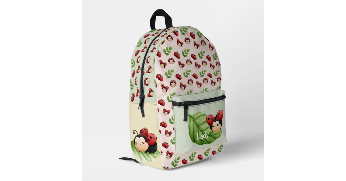 Cute LadyBug Pattern Kids Backpack | Zazzle