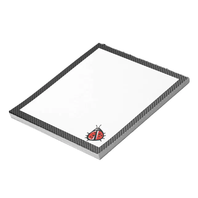 Cute Ladybug; Sleek Notepad | Zazzle
