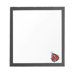 Cute Ladybug; Sleek Notepad | Zazzle