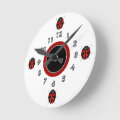 Cute Ladybug Wall Clocks | Zazzle