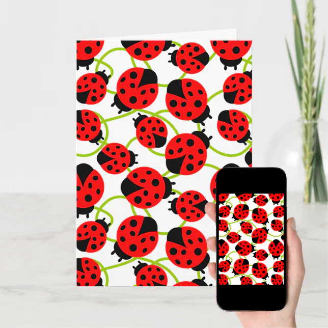 Cute Ladybugs Card | Zazzle
