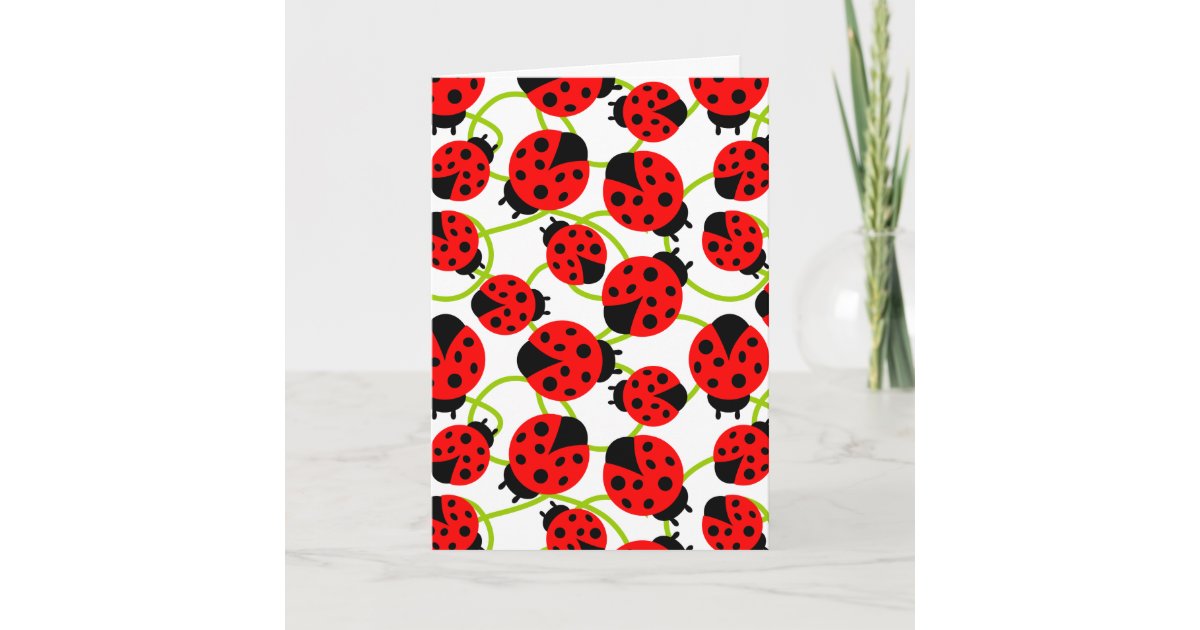 Cute Ladybugs Card | Zazzle