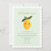 Cute Lemon Citrus Baby Shower Invitation | Zazzle