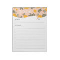 Cute Lemon Illustration To do List Checklist Lined Notepad | Zazzle