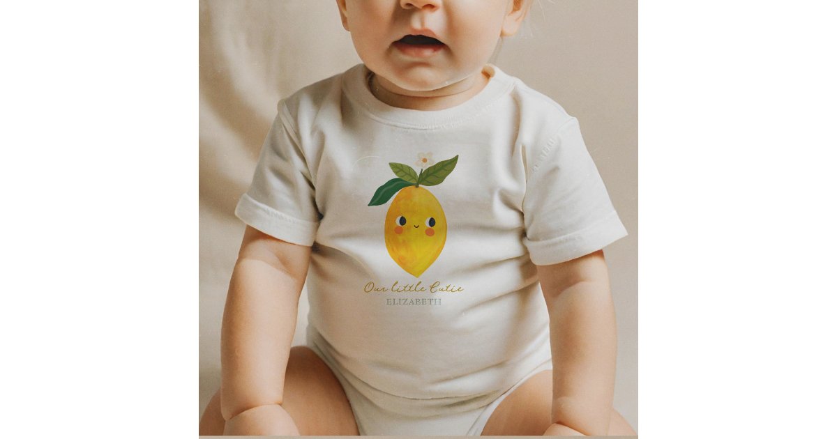 Cute Lemon Little Cutie Baby Baby T-Shirt | Zazzle