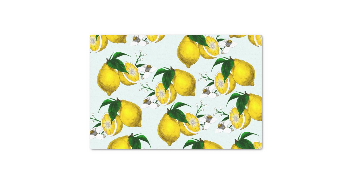 Cute Lemon Tissue Paper | Zazzle