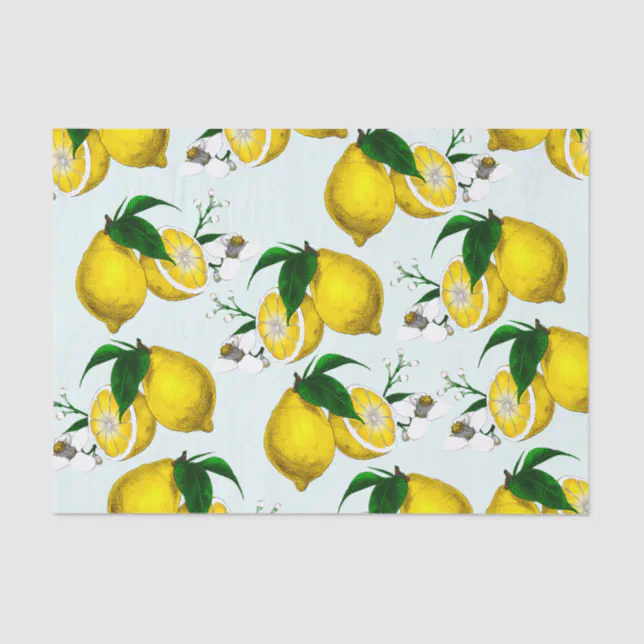 Cute Lemon Tissue Paper | Zazzle
