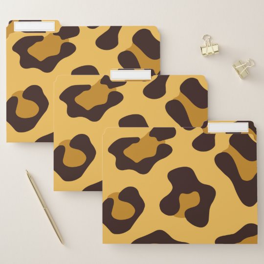Cute Leopard Print File Folder | Zazzle.com