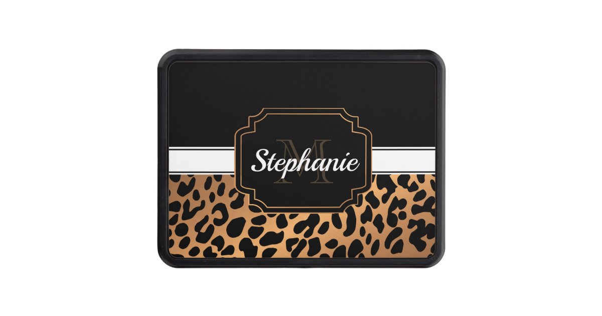 Cute Leopard Print Hitch Cover | Zazzle