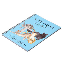 Cute Life Without Cats Notebook | Zazzle