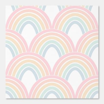 Cute Light Pastel Rainbow Scallop Pattern Wallpaper | Zazzle