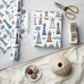 Cute Lighthouse Pattern | White Wrapping Paper | Zazzle