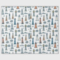 Cute Lighthouse Pattern | White Wrapping Paper | Zazzle