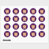 Cute Lion Bravery Award - Sticker for being brave | Zazzle