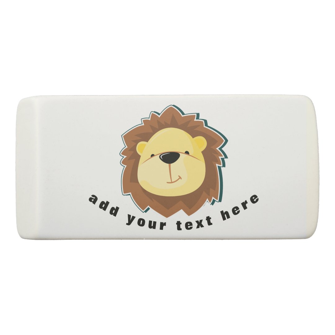 Cute Lion Eraser | Zazzle