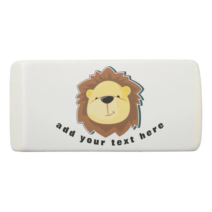 Cute Lion Eraser | Zazzle