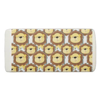 Cute Lion Eraser | Zazzle