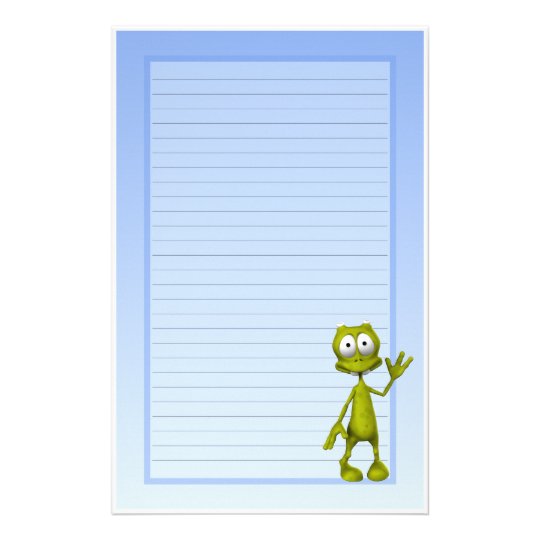 Cute Little Alien Kids Stationery | Zazzle.com