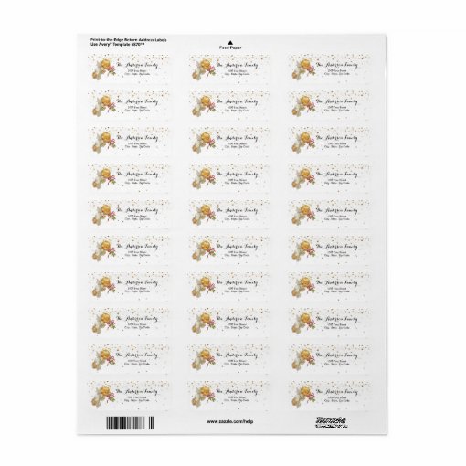 Cute Little Angel Return Address Label | Zazzle