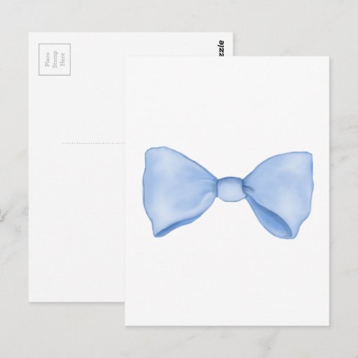 Cute Little Blue Bow Tie Postcard | Zazzle