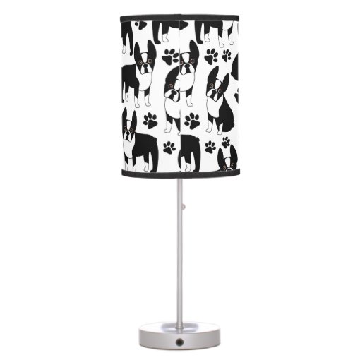Cute Little Boston Terriers Table Lamp | Zazzle